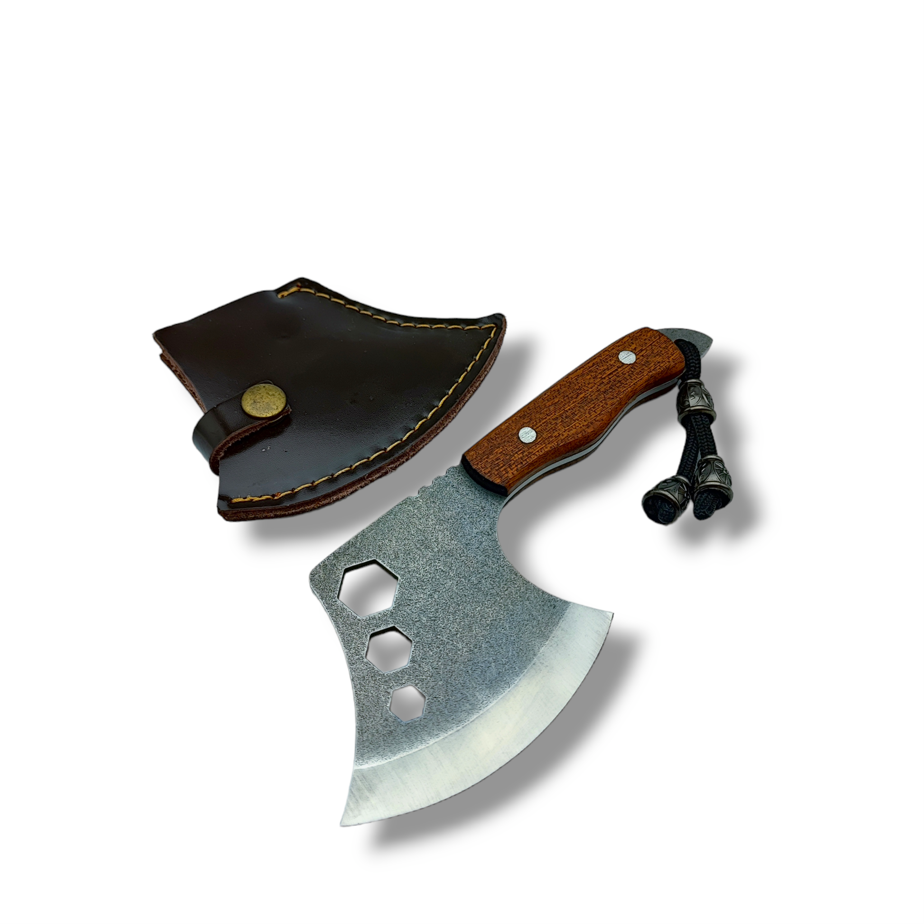 El Yapımı Mini Kamp Baltası A.Ş 4116 Steel Sapelli - Bıçak Şehri